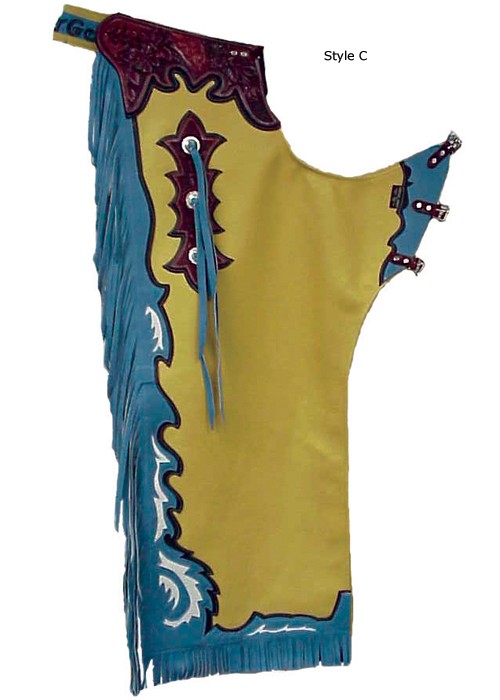 Super Pro Rough Stock Custom Pro Rodeo Chaps - Bull Riding Equipment ...